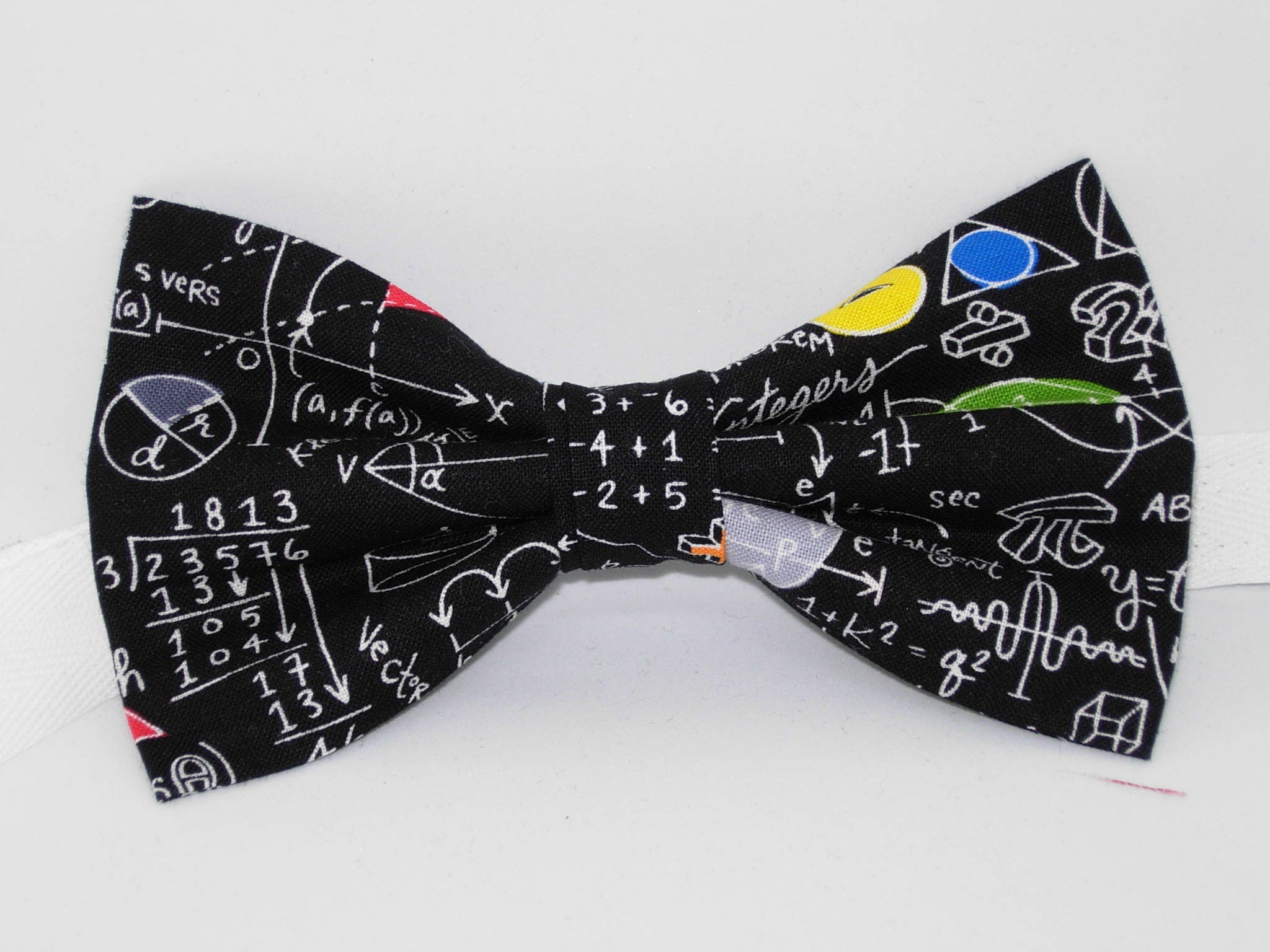 Geometry Bow Tie, Math Equations, Colorful Shapes, Self-tie or Pre-tied ...