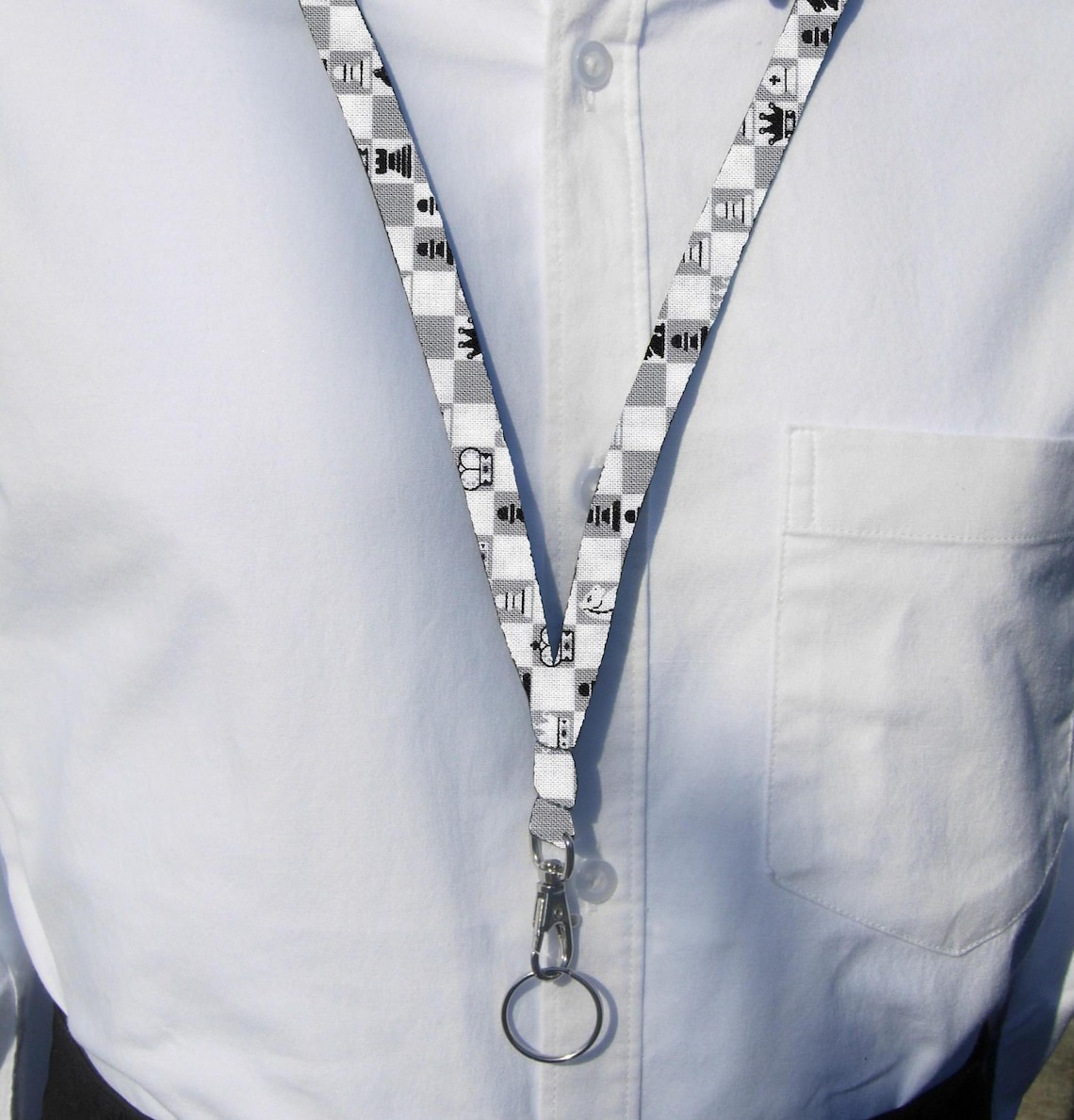 Chess Master Lanyard, Chess Game Key Chain, Cell Phone Wristlet ...