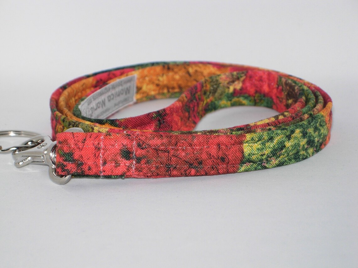 Autumn Lanyard Orange & Red Fall Foliage Fall Colors | Etsy