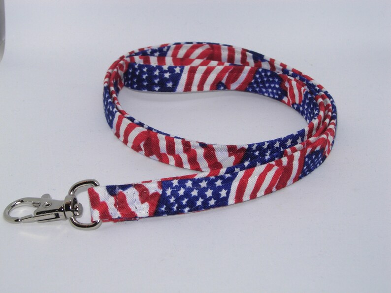 American Flag Lanyard USA Flags 4th of July Key Fob Teacher | Etsy