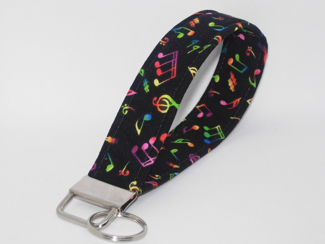 Music Teacher Key Fob Neon Musical Notes Band Teacher - Etsy