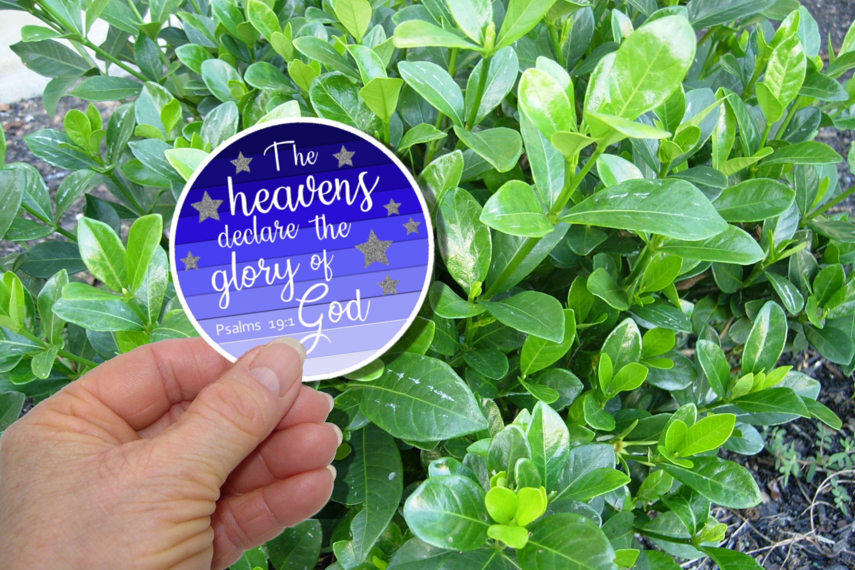 Set of 8 Laptop Stickers, Creation, Heavens Declare the Glory of God ...