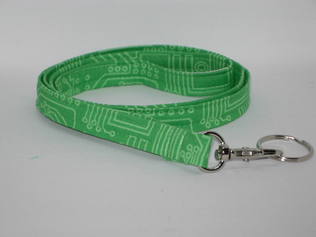 Computer Lanyard, Light Green Circuit Board, Lanyard for Men, PCB Key ...