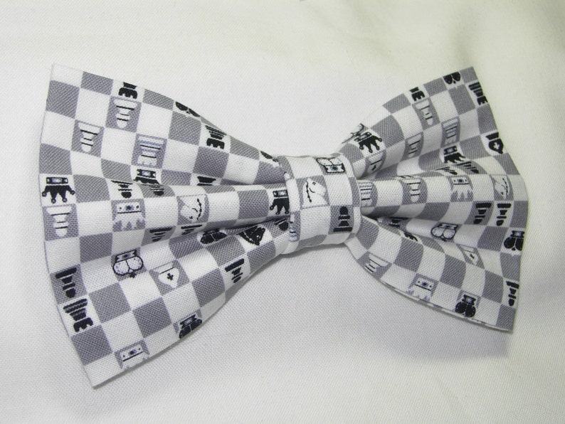 Chess Game Bow Tie Chess Pieces Pre-tied Bow tie Chess | Etsy