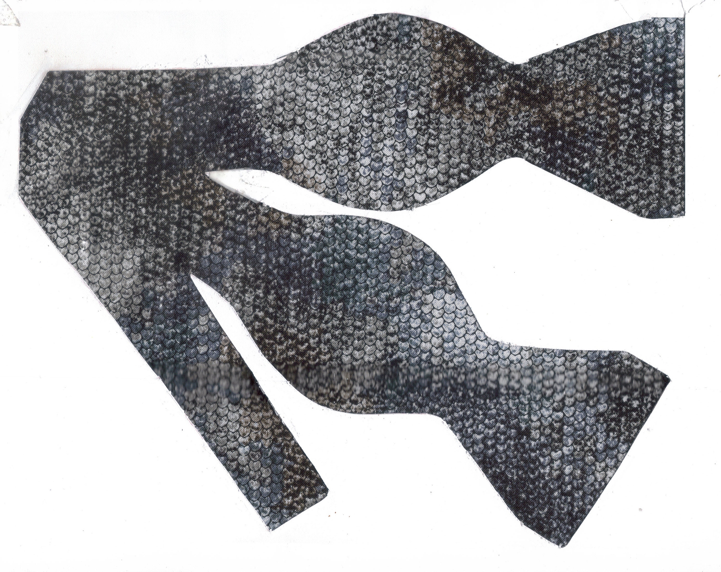 Snake Skin Bow Tie Small Snake Skin Scales Taupe Black & | Etsy