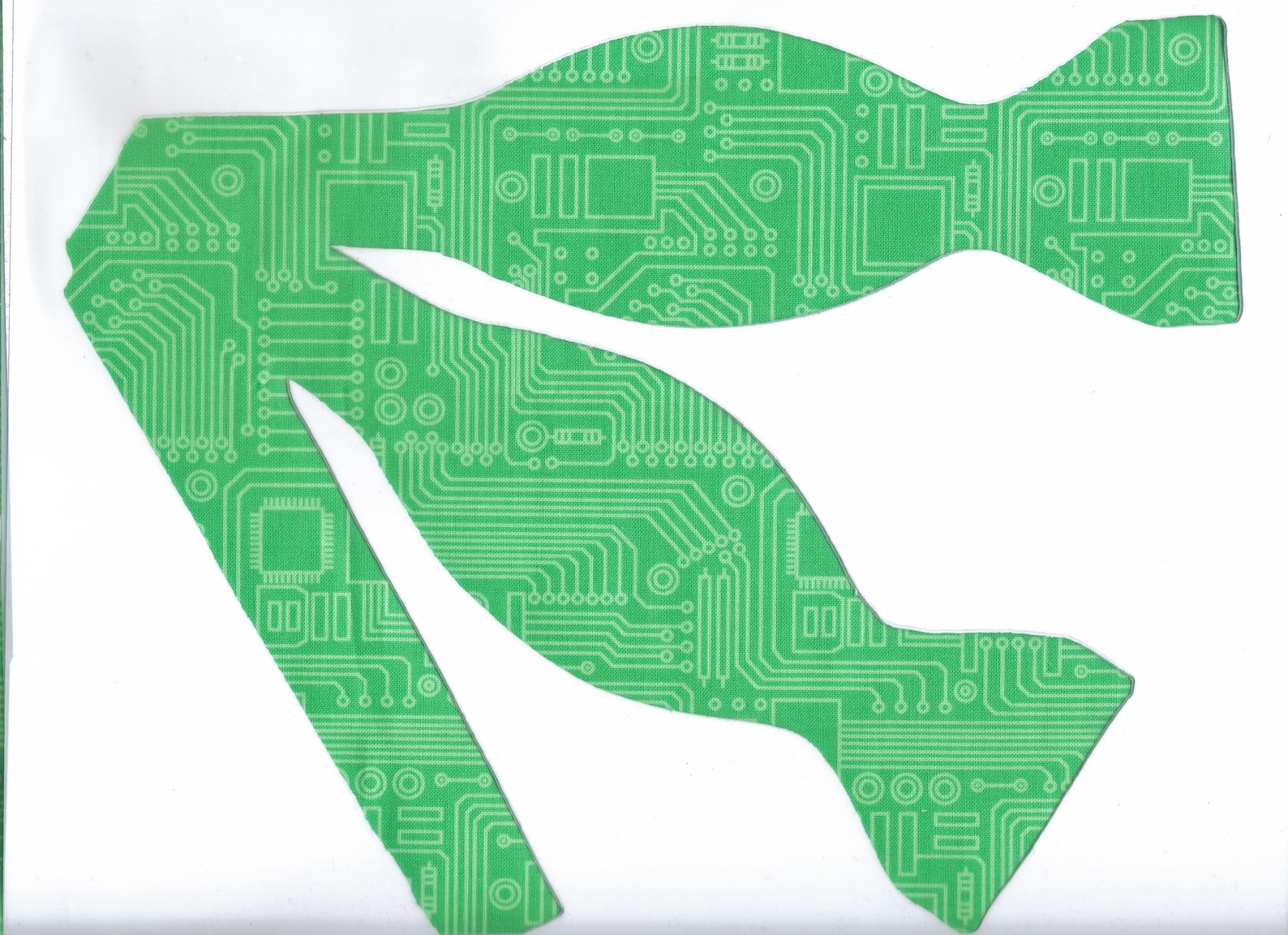 Computer Bow Tie, Light Green PCB, Circuit Board, Pre-tied or Self-tie ...