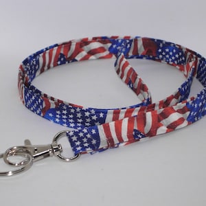 American Flag Lanyard, USA Flags, 4th of July Key Fob, Teacher Lanyard ...