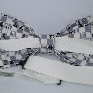 Chess Game Bow Tie, Chess Pieces, Self-tie or Pre-tied, Chess ...
