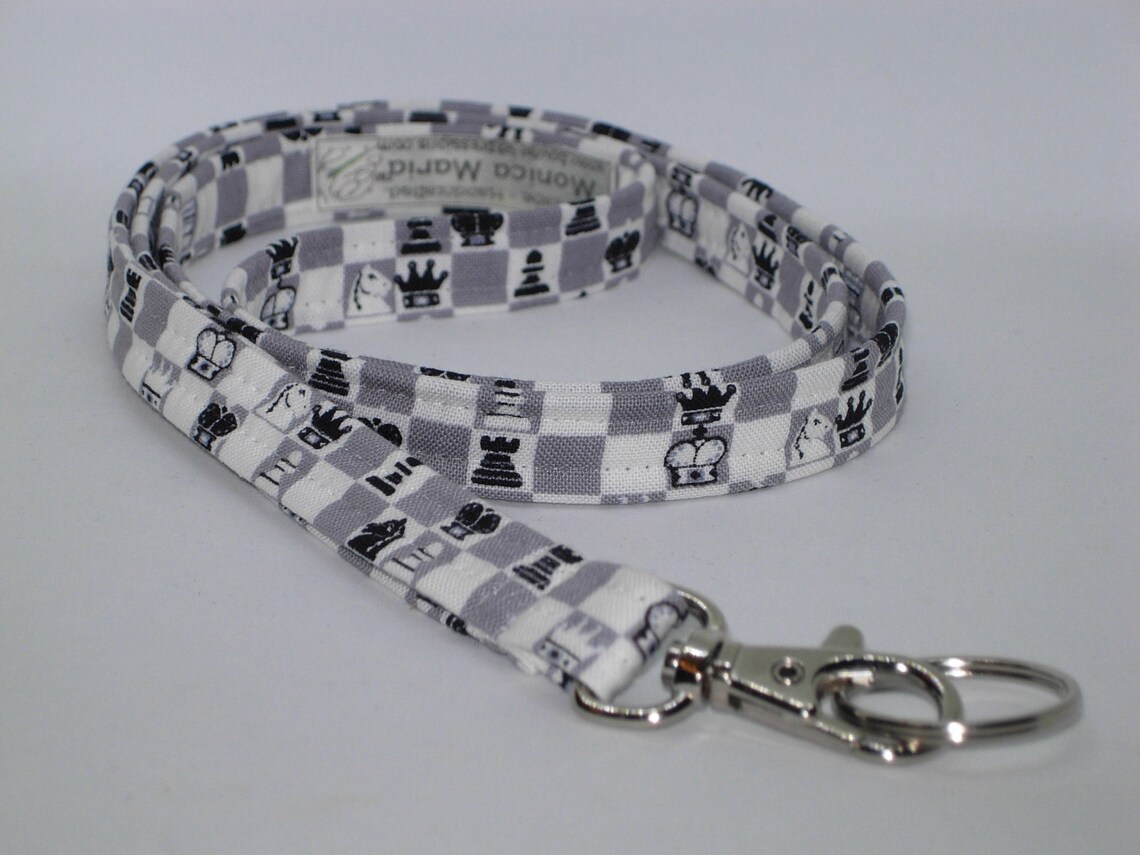 Chess Master Lanyard, Chess Game Key Chain, Cell Phone Wristlet ...