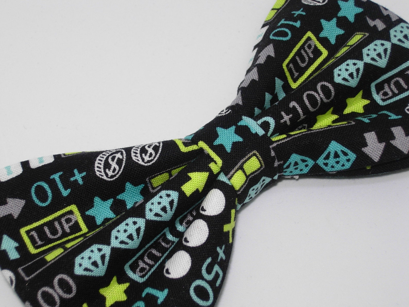 Gamer Bow Tie Video Game Icons on Black Self-tie or | Etsy