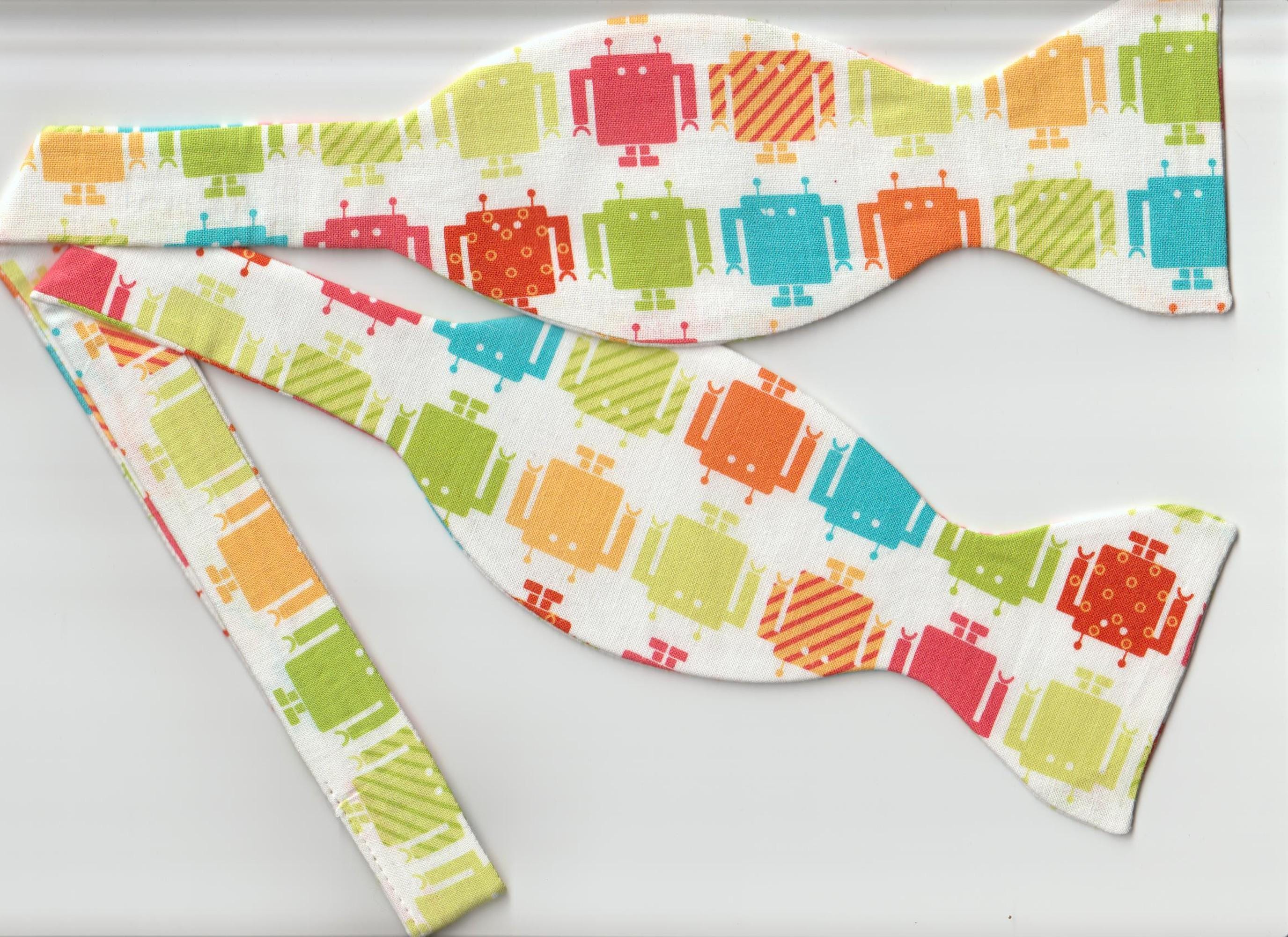 Robot Bow Tie | Neon Colors | Tech Bow Tie | Science Bow Tie | Bow Ties ...