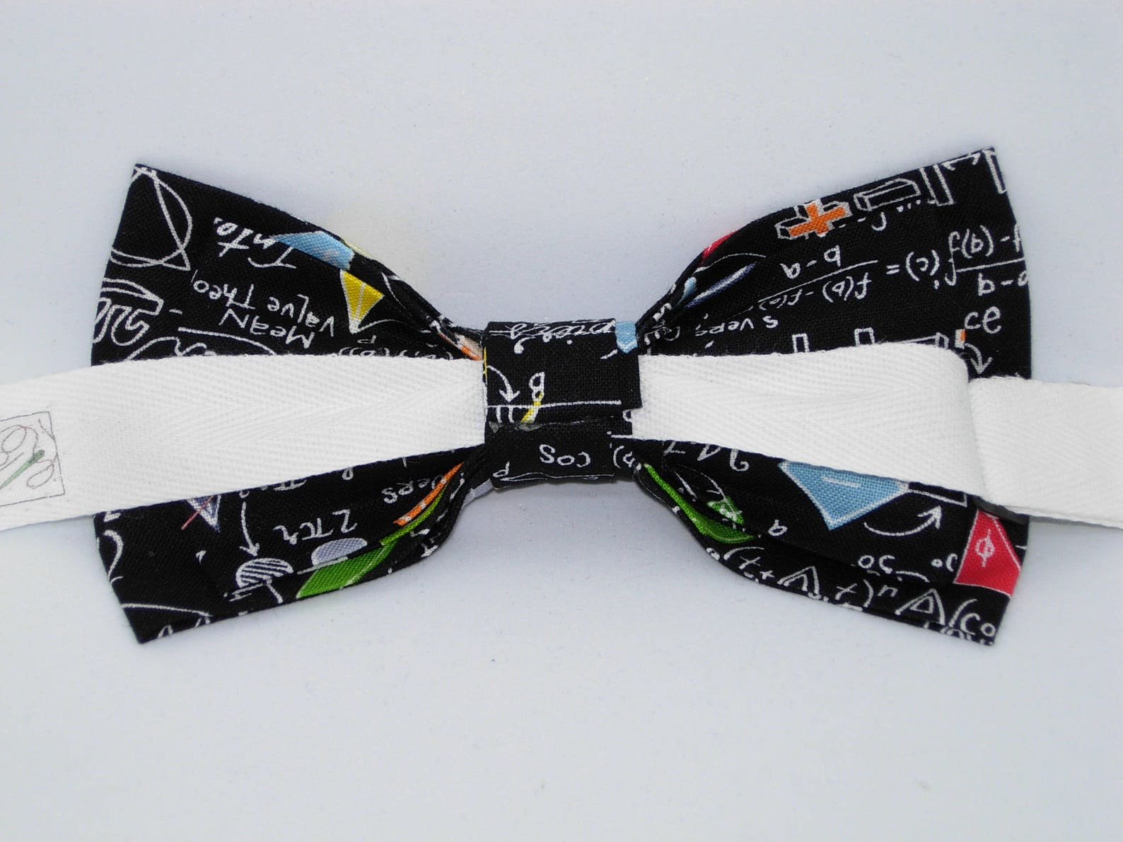 Geometry Bow Tie, Math Equations, Colorful Shapes, Self-tie or Pre-tied ...