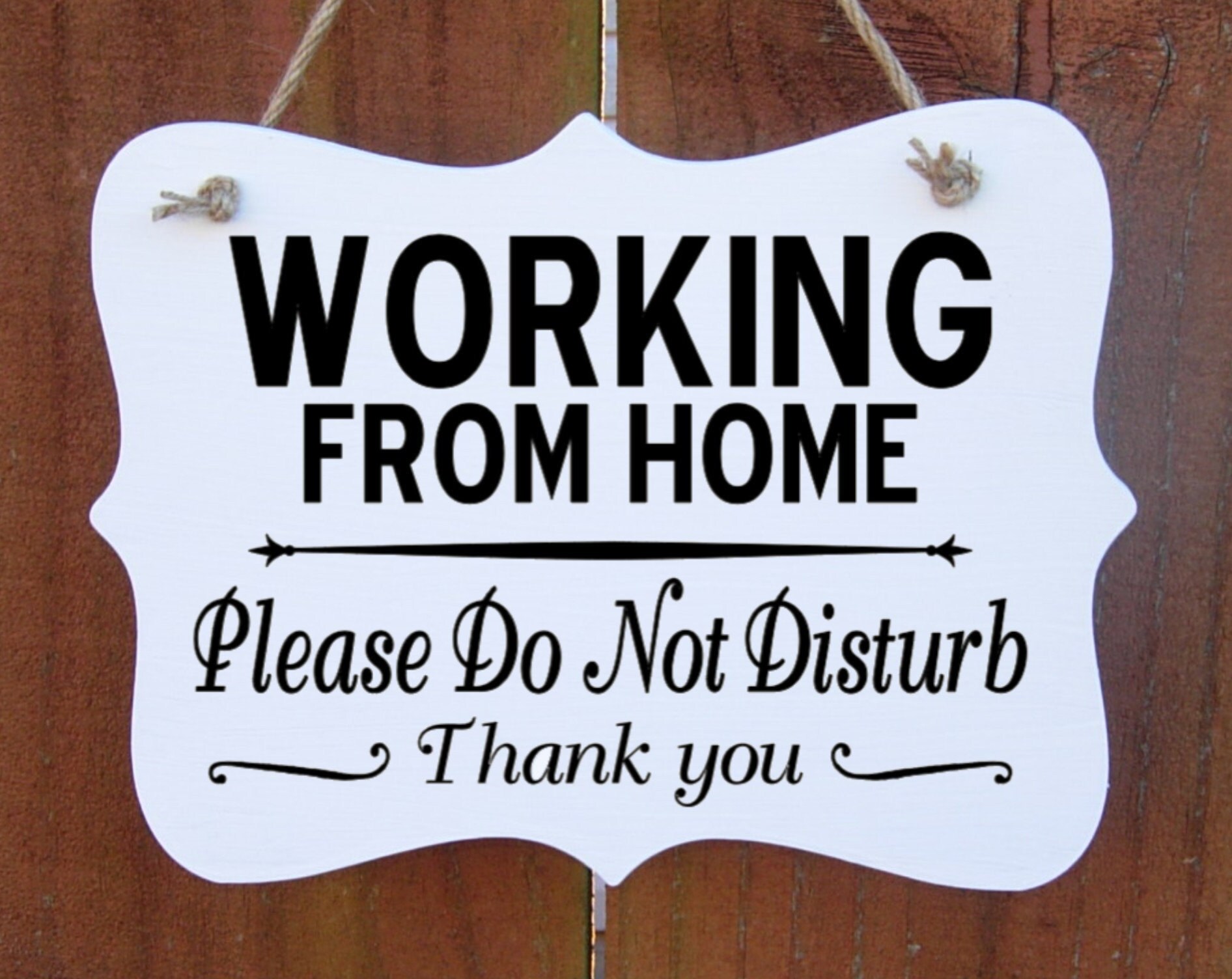 Working From Home Sign Do Not Disturb Sign Wood Sign for - Etsy