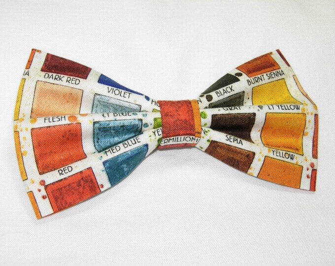 Painter's Palette Bow Tie | Paint Color Chart | Pre-tied Bow Tie ...