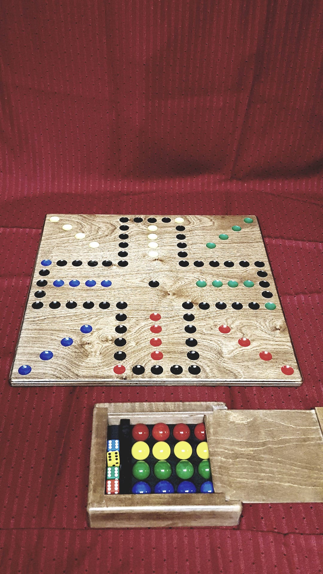 Aggravation Board Game, Handmade Board Games, Heirloom, Wahoo Marbles ...