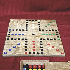 Aggravation Board Game, Handmade Board Games, Heirloom, Wahoo Marbles ...