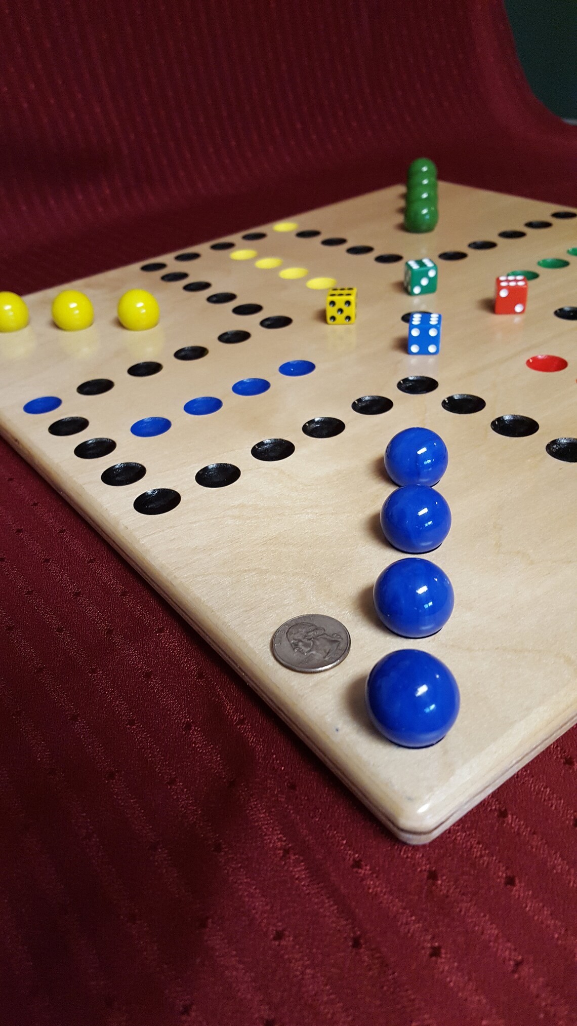 Aggravation Board Game, Handmade Board Games, Heirloom, Wahoo Marbles ...