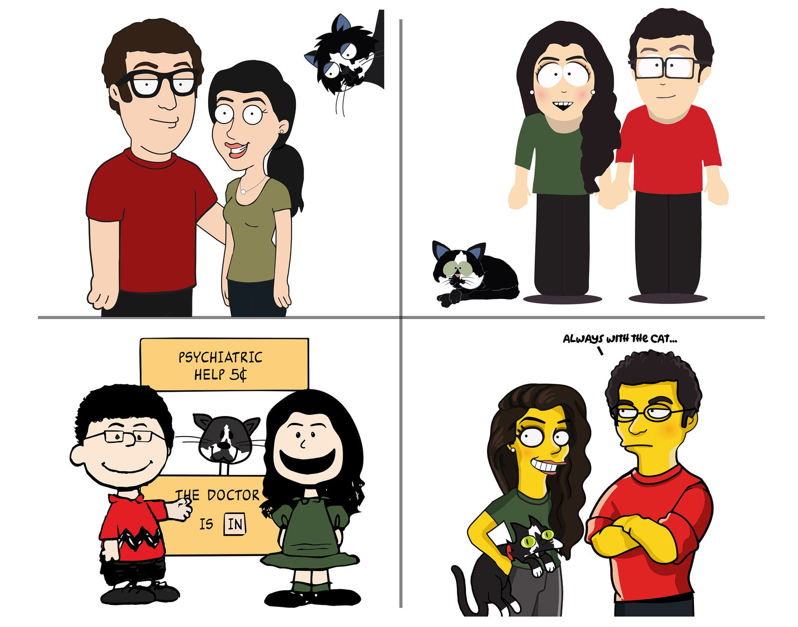 Personalized Cartoon Digital Drawing - Etsy