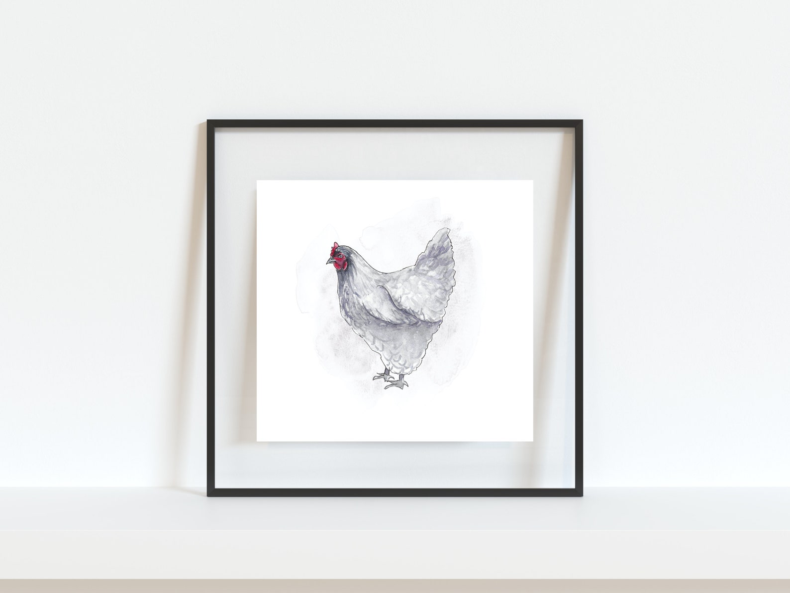 Farmhouse Chicken Watercolor Printables (set of 4) - Instant Download ...