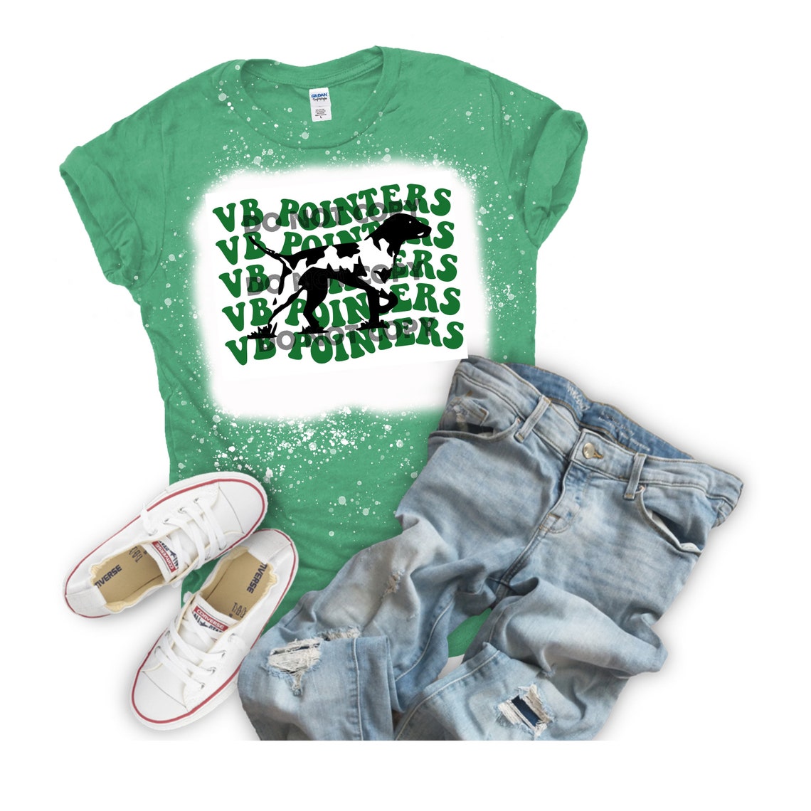 Retro Wavy VB Pointers School Spirit Mascot SVG & PNG - Etsy