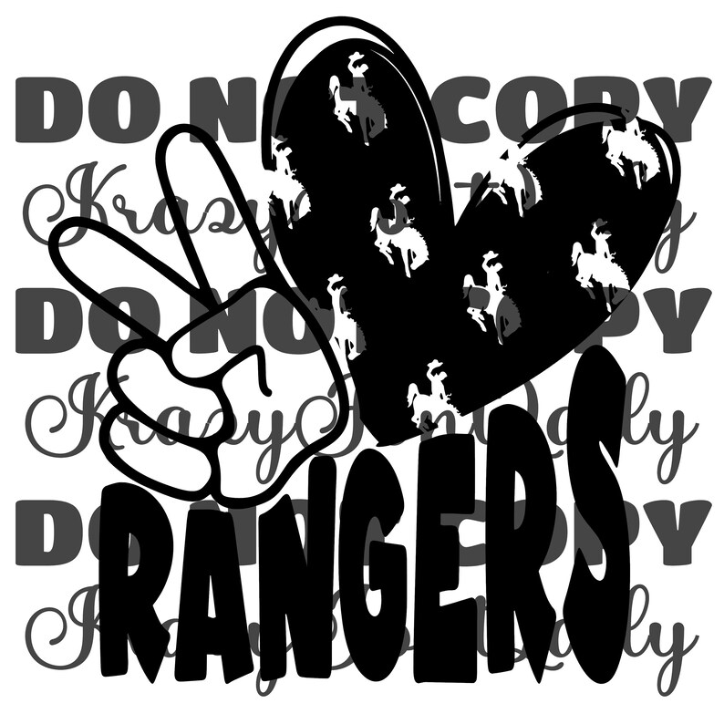 Peace Love Rangers SVG - Etsy