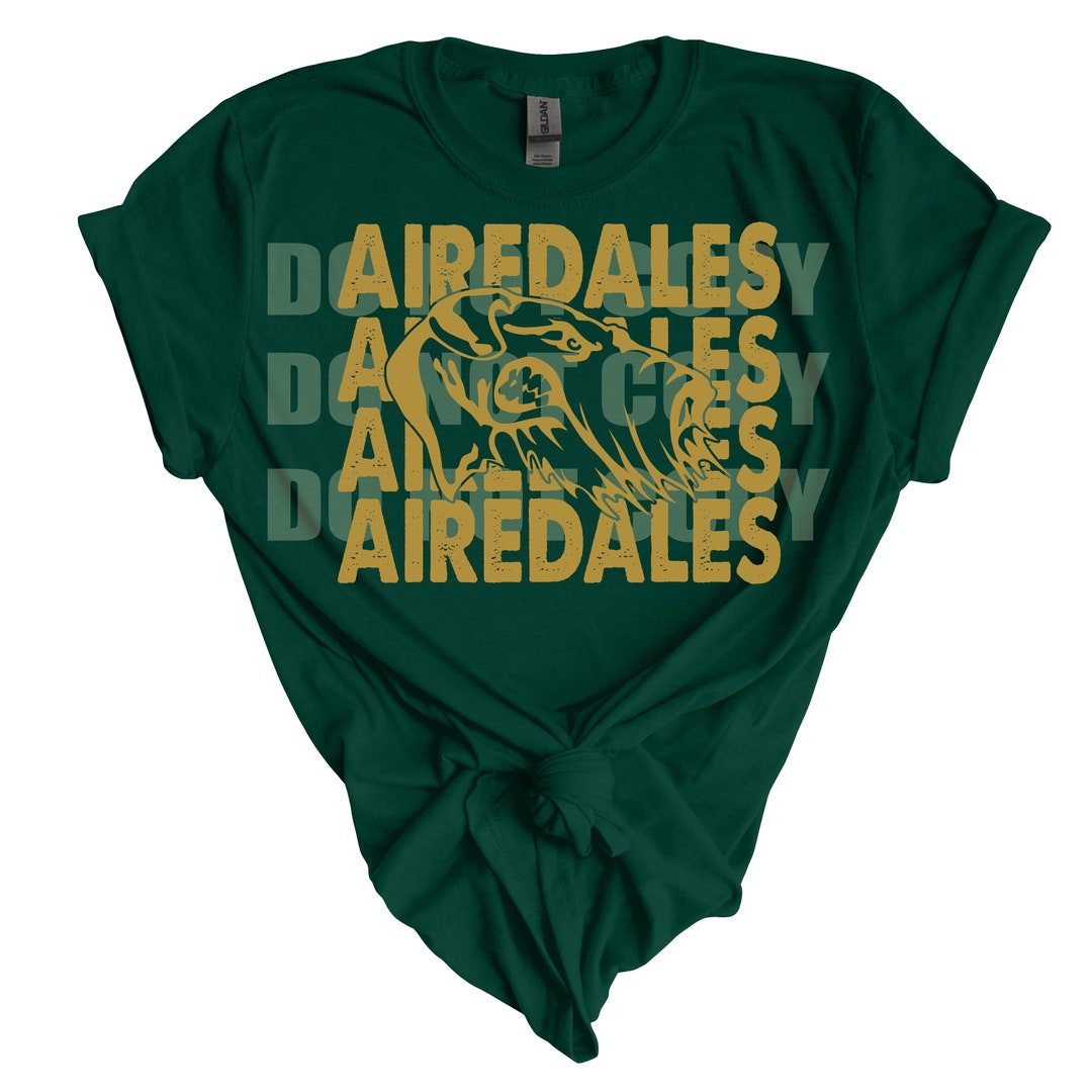 Airedales Distressed Stacked SVG - Etsy