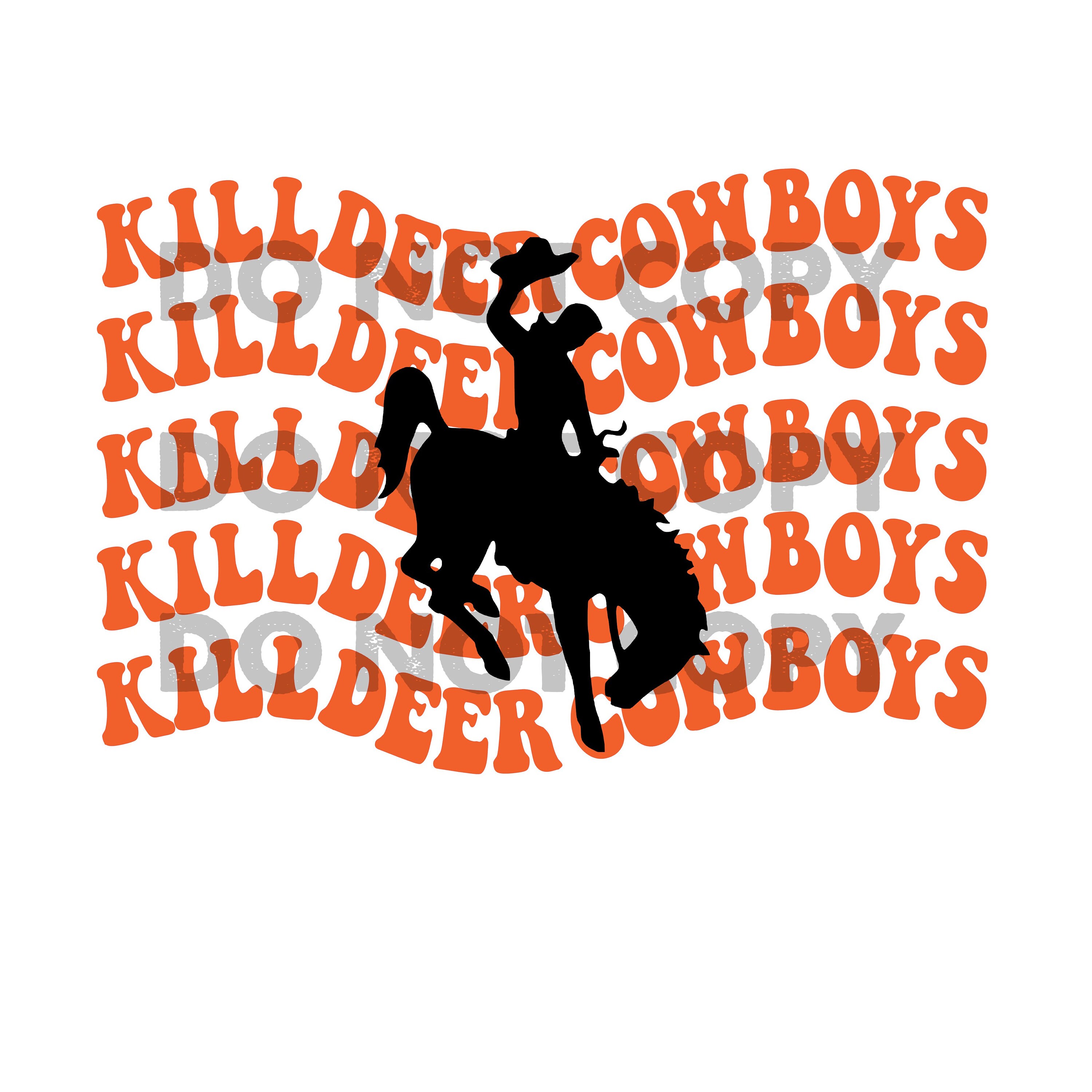 Custom Retro Wavy Killdeer Cowboys PNG and Svg - Etsy