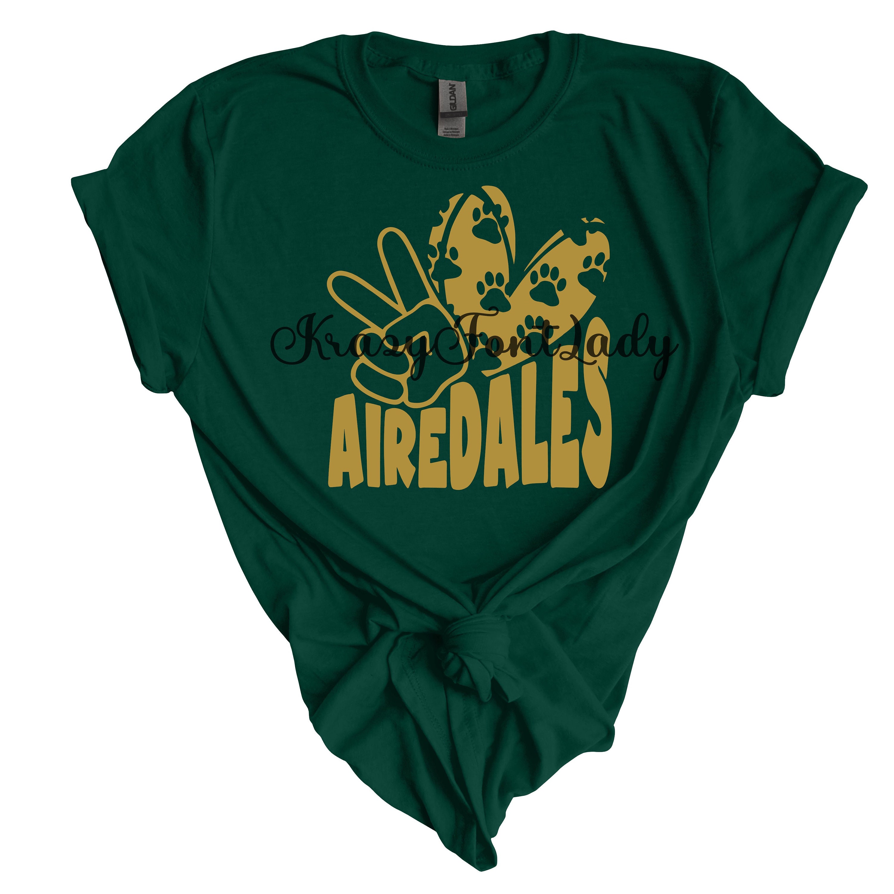 Peace Love Airedales SVG - Etsy