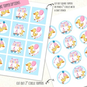 Printable Ducky Party Decorations, Party Decorations, Duckling Birthday ...