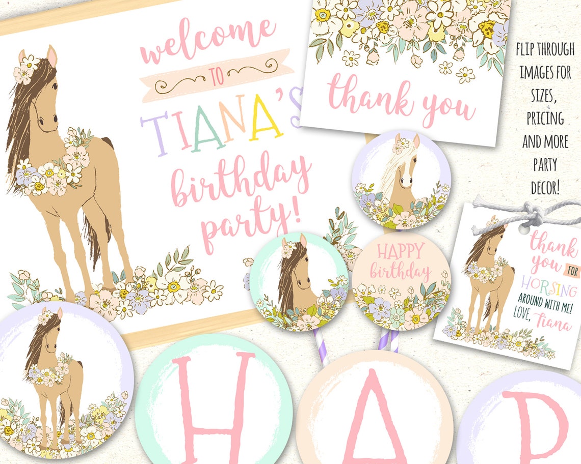 Pony Party Printables Pony Party Decorations Horse Party - Etsy Canada