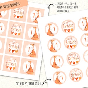 Printable Fox Party Decorations, Fox Party Decorations, Fox Birthday ...