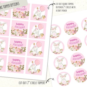 Printable Bunny Birthday Invitation, Bunny Birthday Invite, First ...