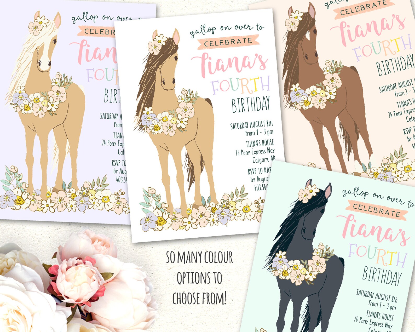 Pony Party Printables, Pony Party Decorations, Horse Party Decorations ...