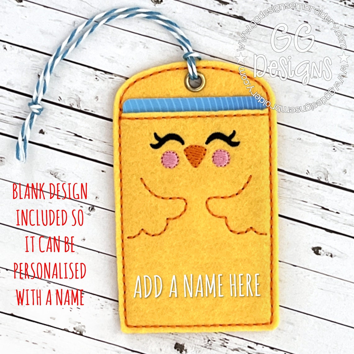 Chicken Gift Card Holder in the Hoop Machine Embroidery Design - Etsy