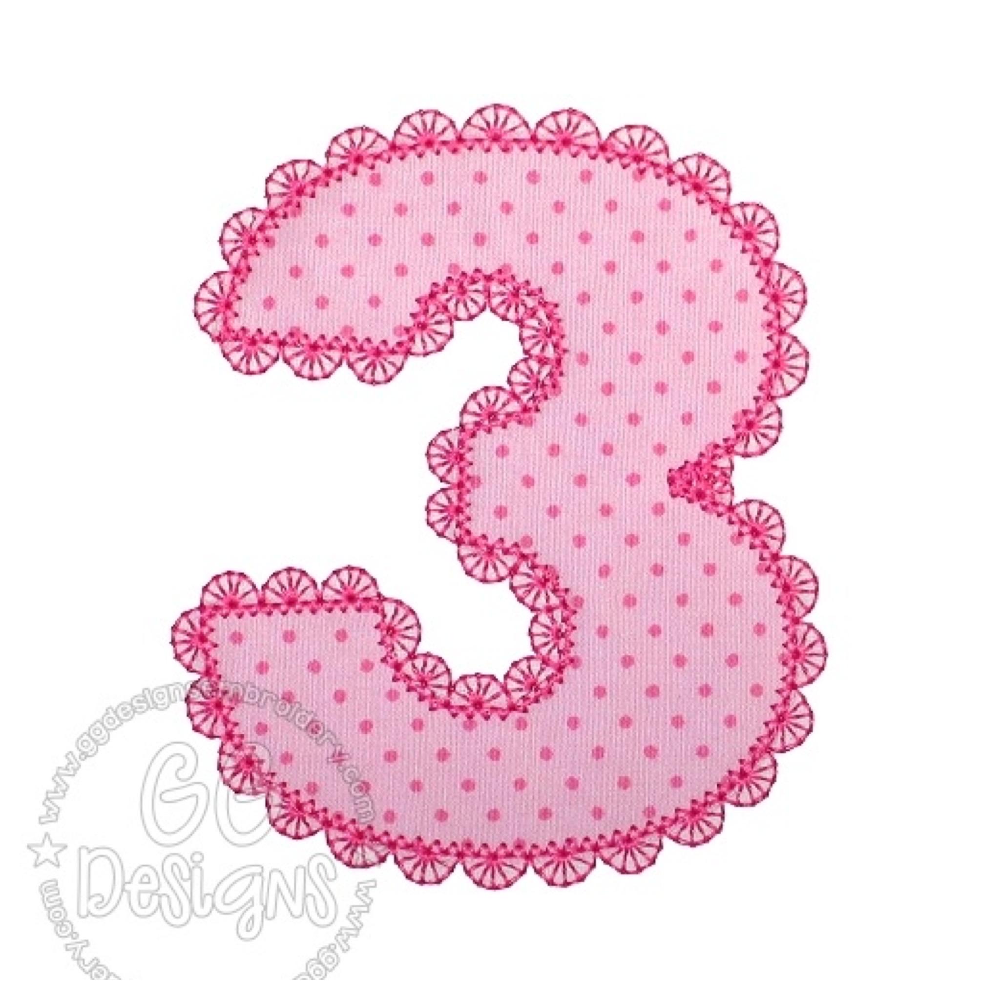 Chubby Wubby Appliqué Numbers Machine Embroidery Design - Etsy