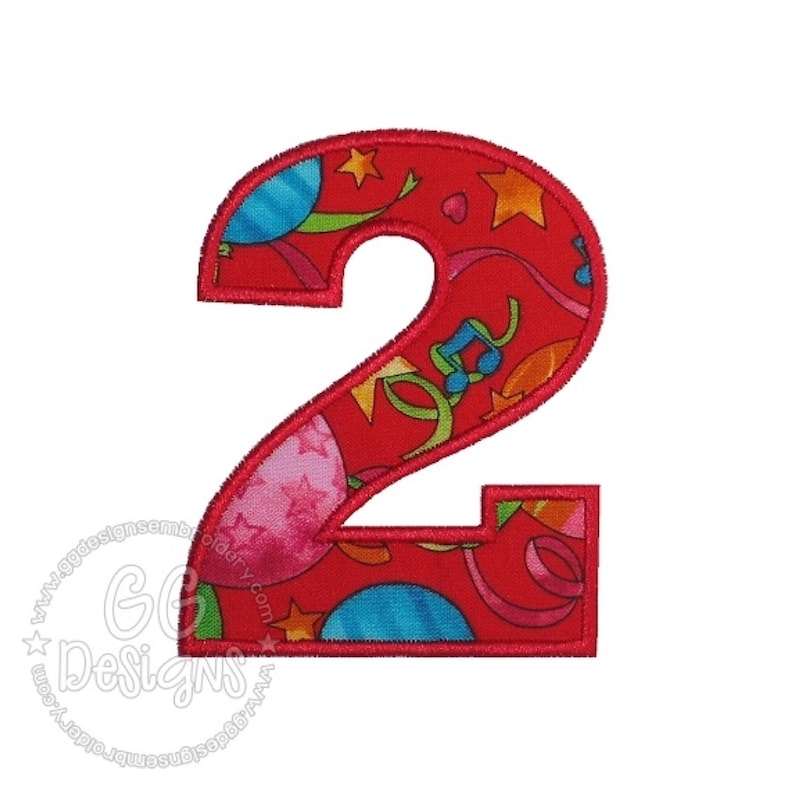 Chubby Wubby Appliqué Numbers Machine Embroidery Design - Etsy