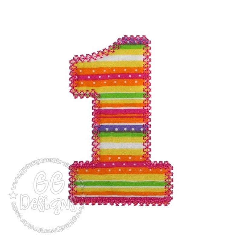 Chubby Wubby Appliqué Numbers Machine Embroidery Design - Etsy