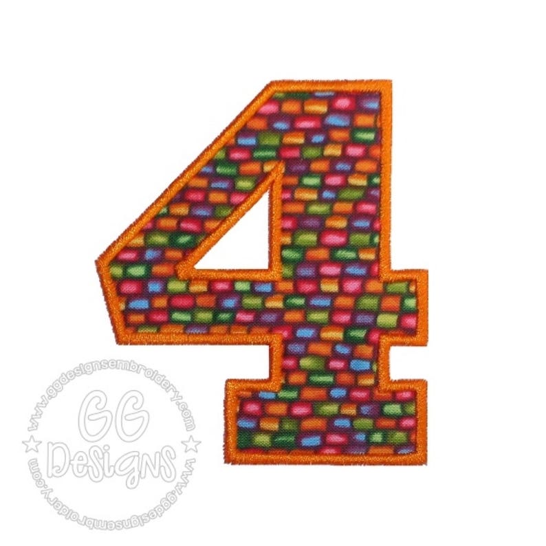 Chubby Wubby Appliqué Numbers Machine Embroidery Design - Etsy