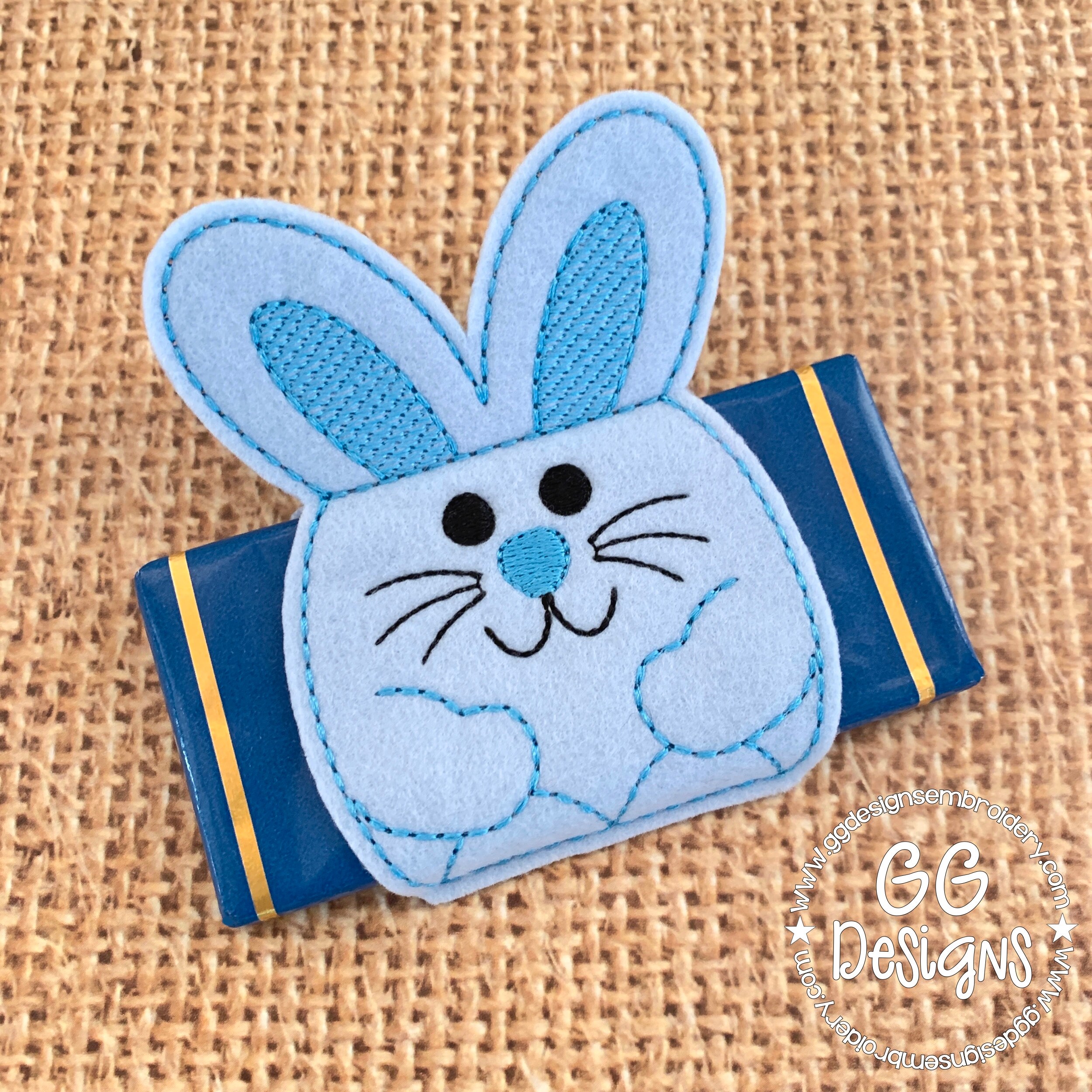 Bunny Chocolate Slider in the Hoop Machine Embroidery Design - Etsy UK