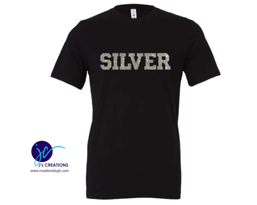 Silver Soror T Shirt, Silver Star Embroidered Unisex Shirt, Silver ...