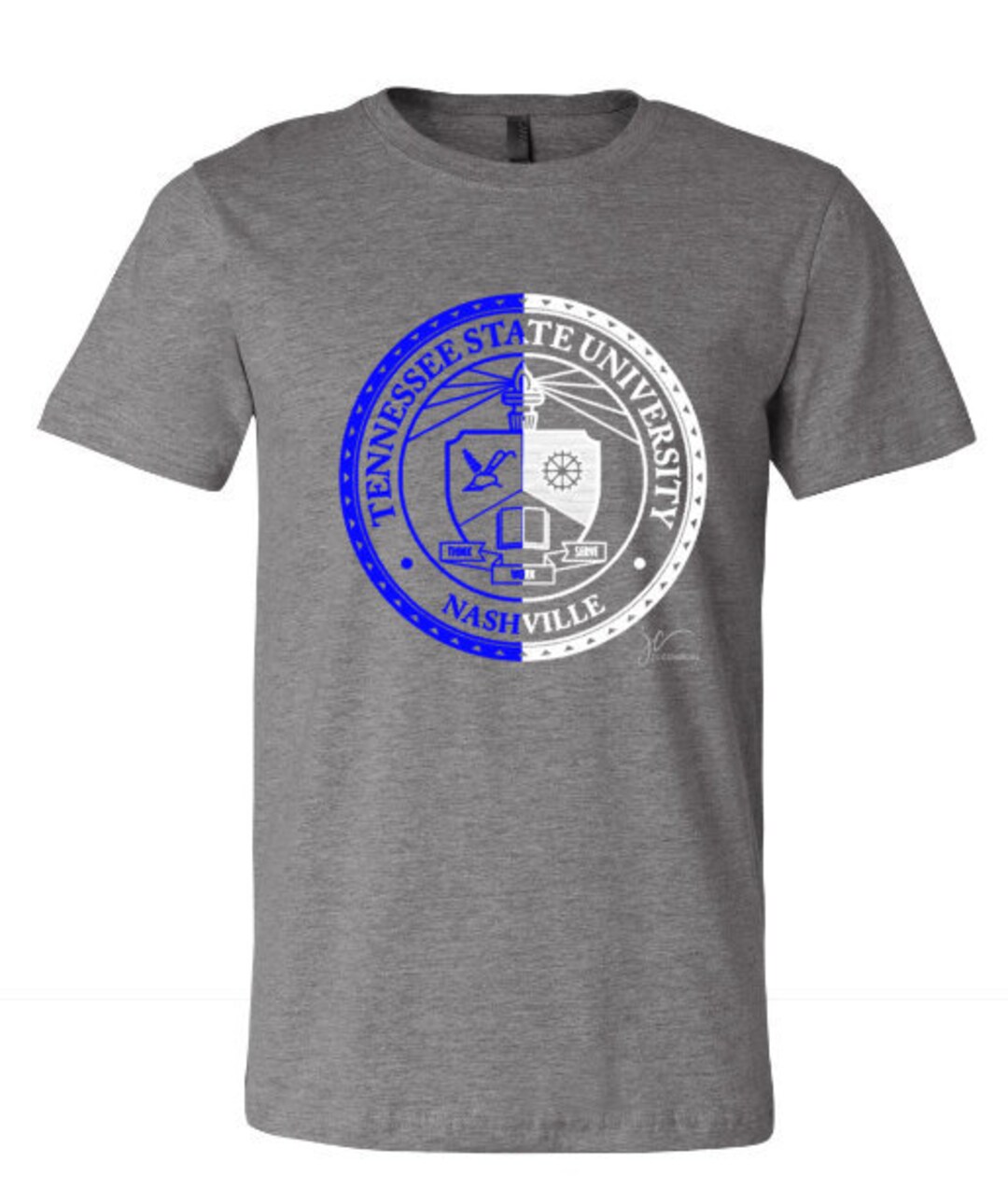 Tennessee State University Split School Crest Shirt, Tennessee State ...