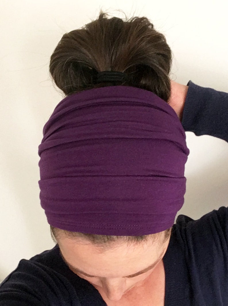 Head covering for women Striped tichel Hair snood Head | Etsy