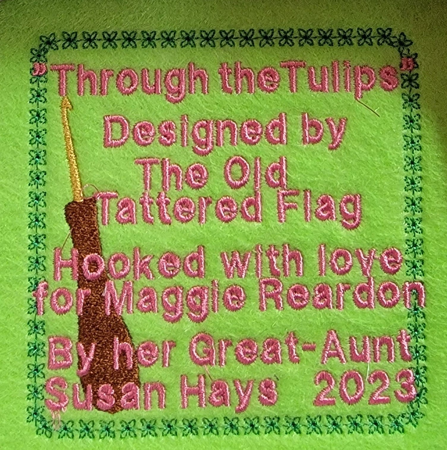 Personalized Hooked Rug Labels Custom Rug Hooking 4" X 4" Machine ...
