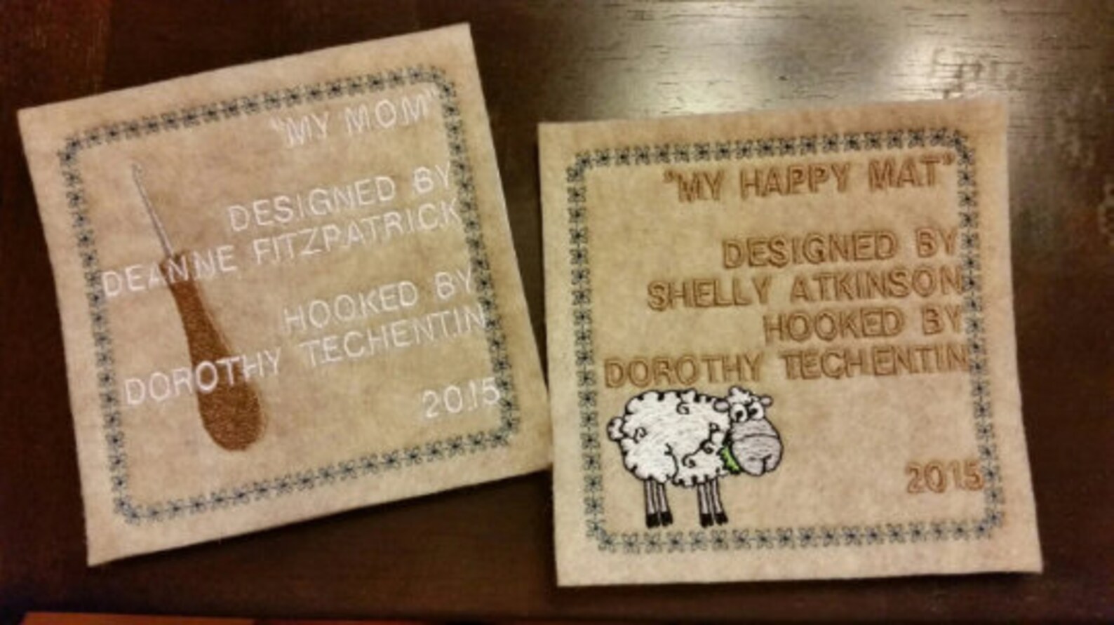 Personalized Hooked Rug Labels Custom Rug Hooking 4" X 4" Machine ...