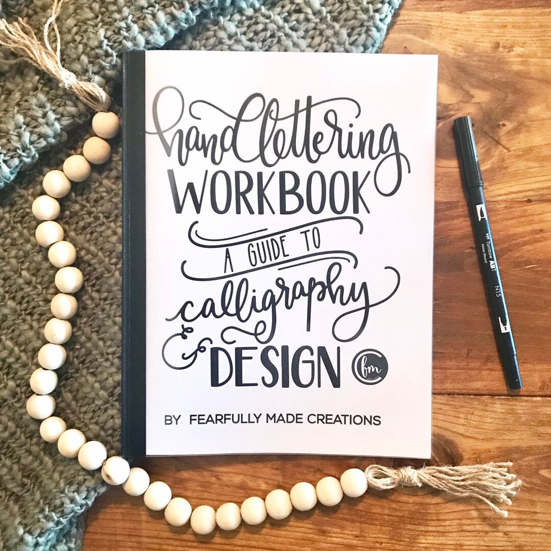 Handlettering Workbook Hand Lettering Worksheets - Etsy
