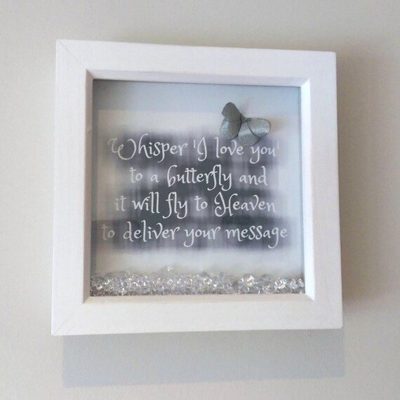 Whisper to a Butterfly Message to Heaven Butterfly Sympathy | Etsy UK