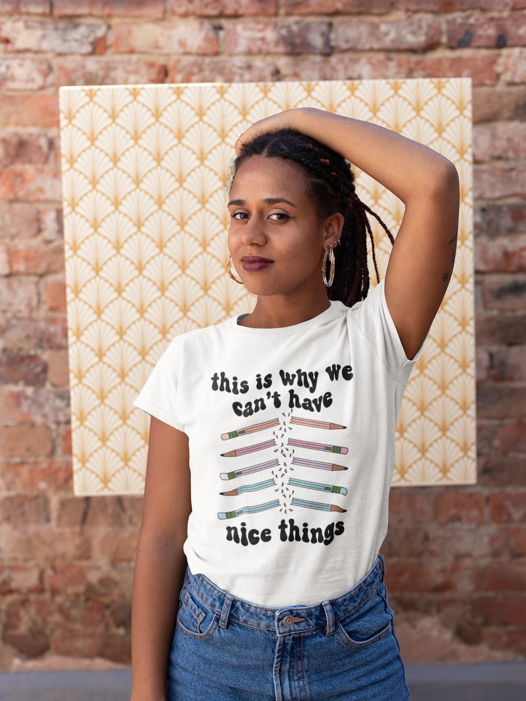 This Is Why We Cant Have Nice Things Teacher Tee Broken Etsy