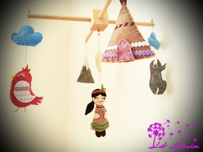 Tribal Baby Mobile Indian Girl Mobile Tribal Bedroom - Etsy