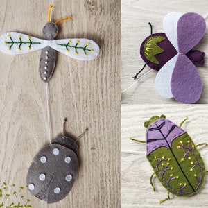 Beetles Baby Mobile Insect Mobile Bugs Decor Nature Nursery - Etsy