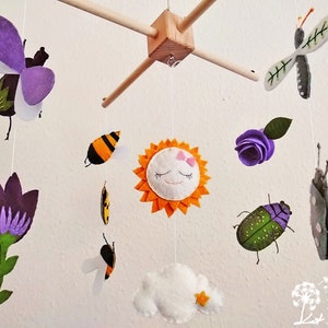 Beetles Baby Mobile Insect Mobile Bugs Decor Nature Nursery - Etsy